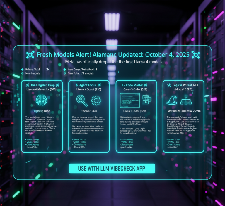 🚀 Fresh Models Alert! Almanac Updated: October 4, 2025 🚀 - Vibe Coding Flow